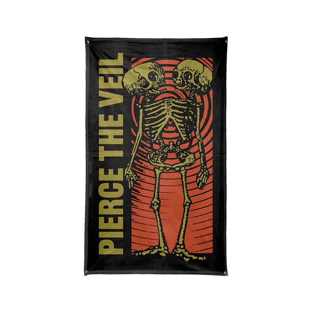 Conjoined Skeleton Flag - Pierce The Veil Official Store