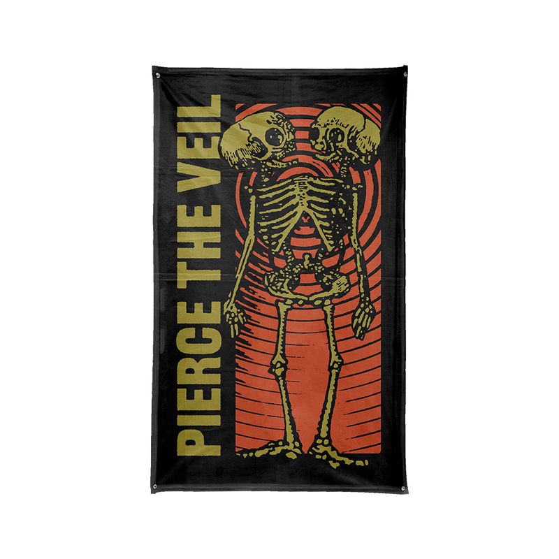 Conjoined Skeleton Flag - Pierce The Veil Official Store